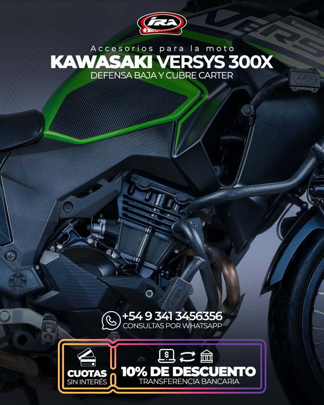 Accesorios para Kawasaki Versys 300X: calidad y diseño